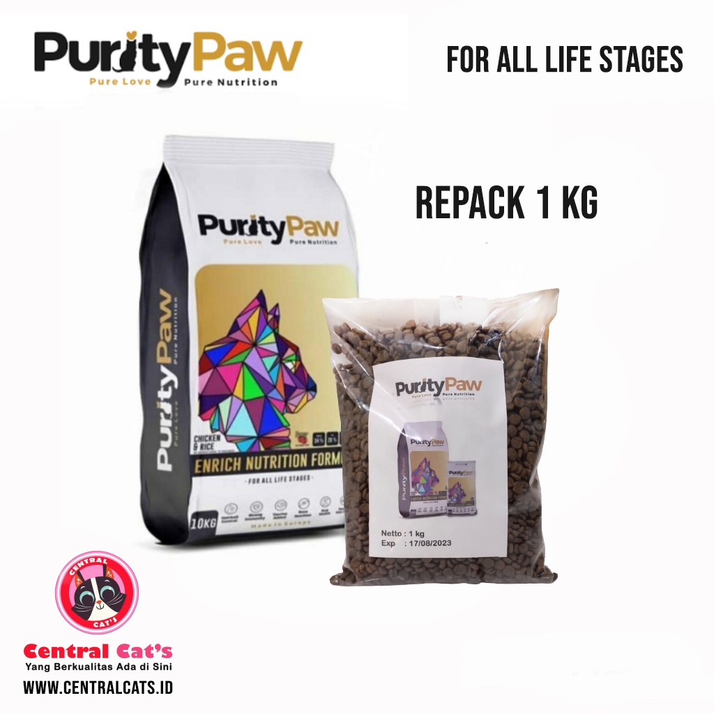 Purity Paw Cat Food 1kg All Life Stages (Repack) | Shopee Philippines