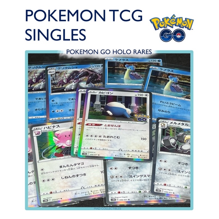 Pokemon TCG Singles - Pokemon GO Holo Rare Cards Japanese Snorlax ...