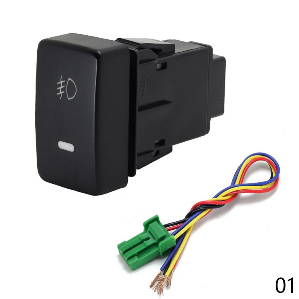 OM 1PC BSM DRL LED Heating Rearview Parking radar power supply Steering Sheel Switch Button For ...