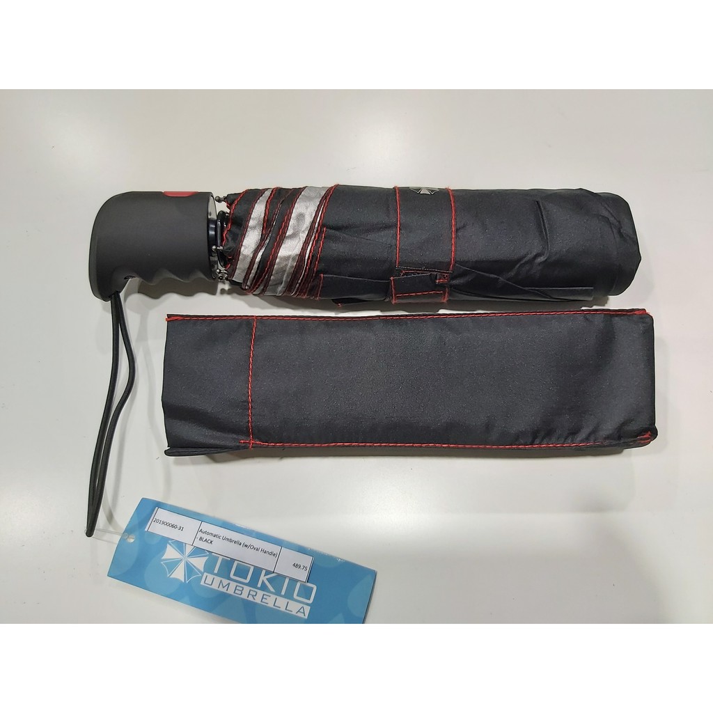 TKOCS10 Tokio 3 Fold Umbrella Windproof Flat Frame Design Silver ...