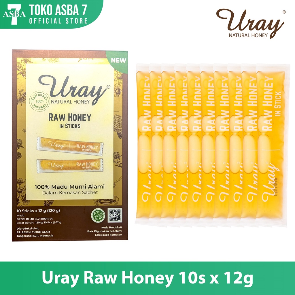 Honey Uray Raw Honey In Sticks 120g (10 Sticks x 12g) | Shopee Philippines