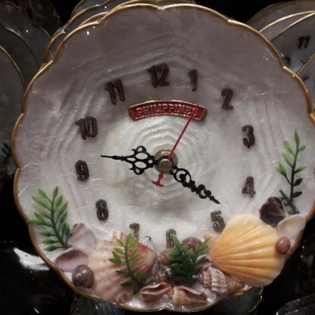 Capiz Desk Clock Philippine Souvenir 8 inches | Shopee Philippines