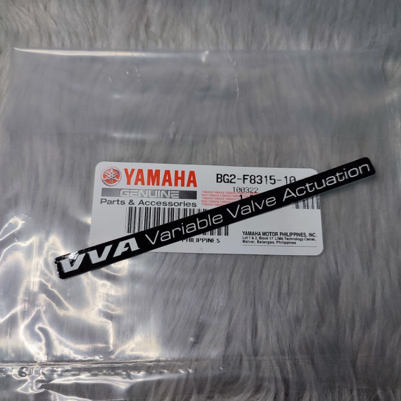 Yamaha Genuine VVA Variable Valve Actuation Sticker 12X0.7cm | Shopee ...