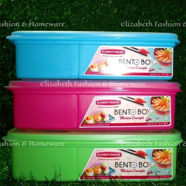 SUNNYWARE #516 Bento Lunch Box with Spoon & Fork (3 Colors) | Shopee ...