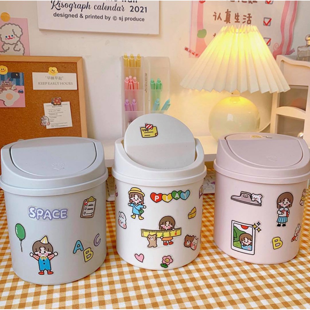 Be Tiny Cute mini Desktop Trash Can | Shopee Philippines