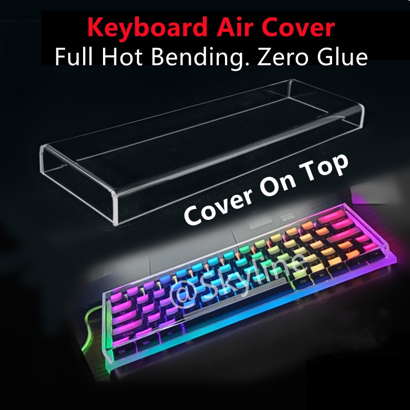 Acrylic Transparent Mechanical Keyboard Dust Proof Case 68 Key 60 Key ...
