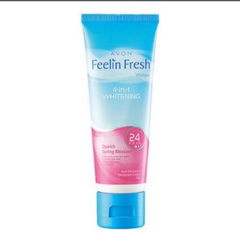 AVON FEELIN FRESH QUELCH SPRING BLOSSOM ANTI-PERSPIRANT CREAM 55g ...