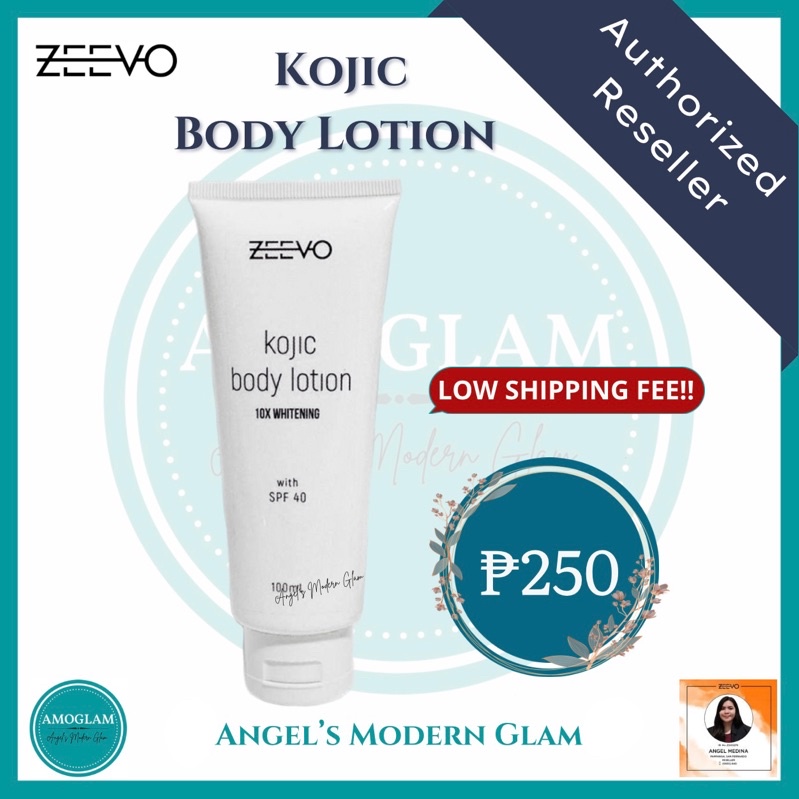 ZEEVO Kojic Body Lotion 10X Whitening SPF 40 | Shopee Philippines