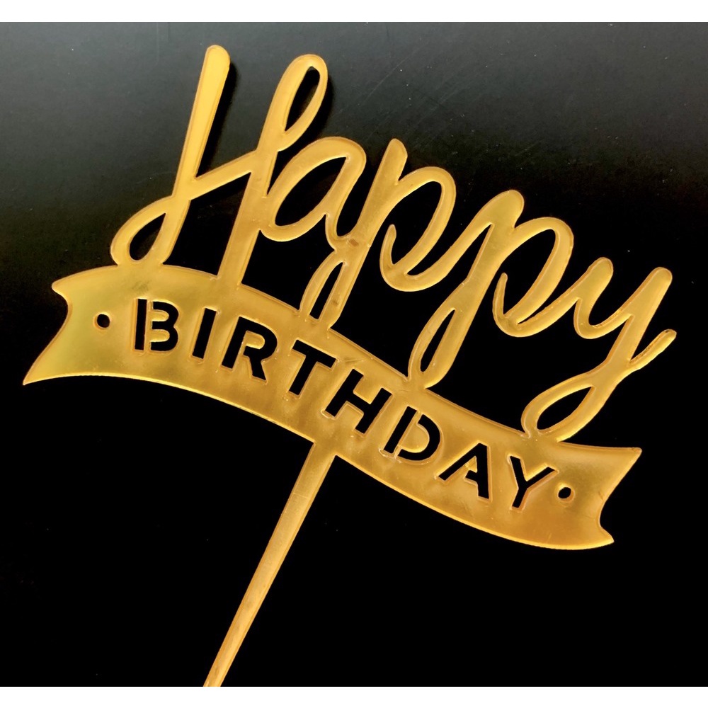 Hbd Acrylic Sign Without Long Strip Frame (Pack Of 10) | Shopee Philippines