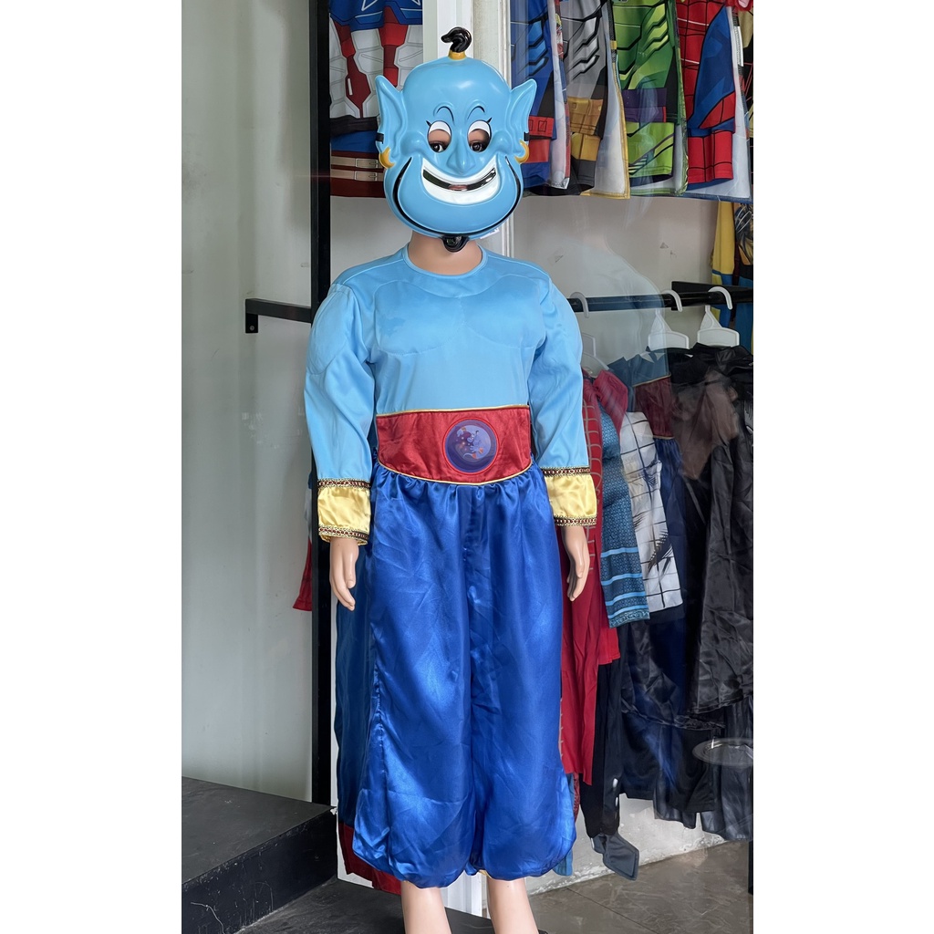 Hm0756 Aladdin Movie Genie Cosplay Jumpsuit with Mask | Shopee Philippines