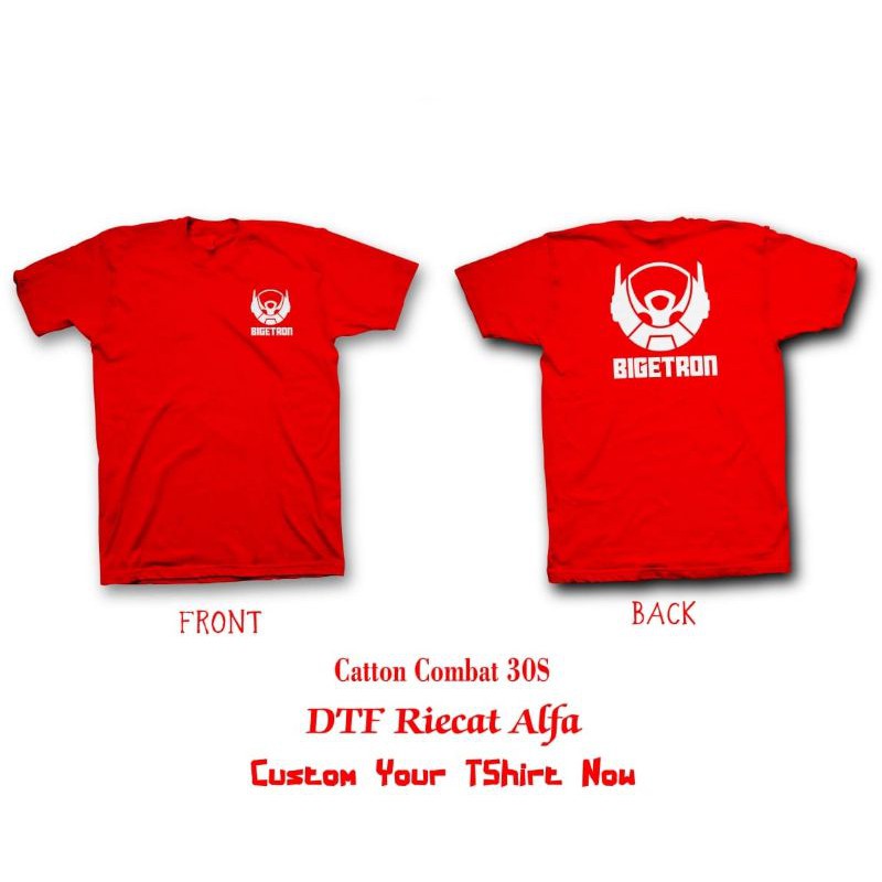 Bigetron ESPORT BTR GAME PUBG MLBB FF CODM Children Screen Printing DTF ...