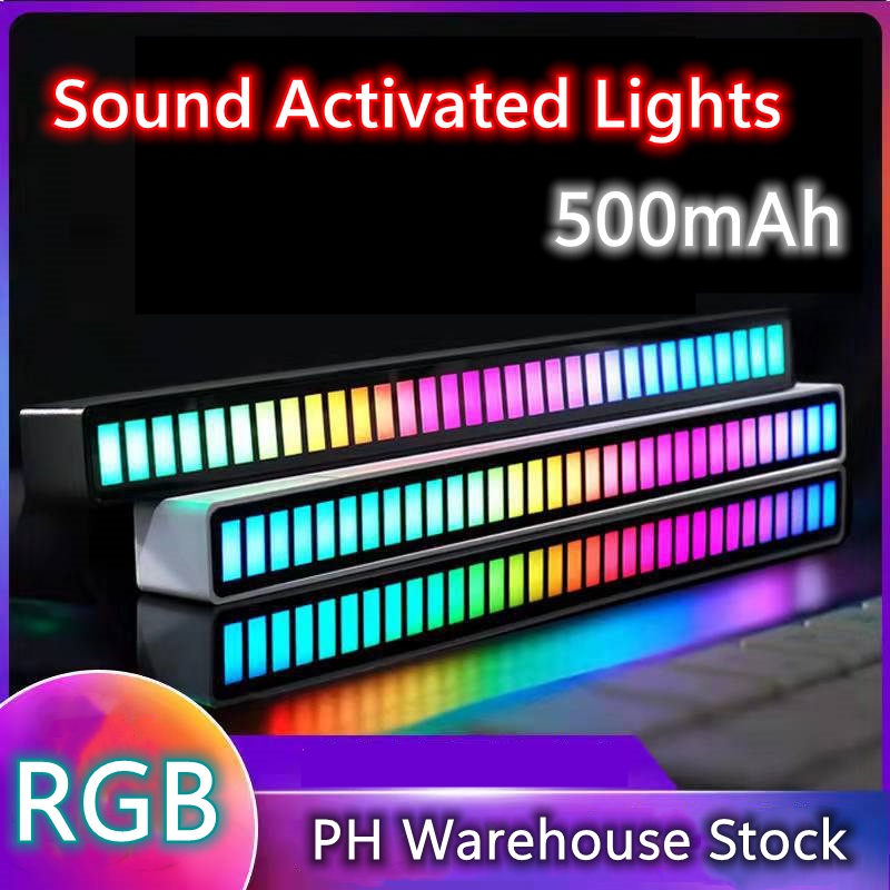 RGB Rechargeable Sound Control Light,Wireless Voice-Activated Pickup ... RGB Rechargeable Sound Control Light,Wireless Voice-Activated Pickup ...