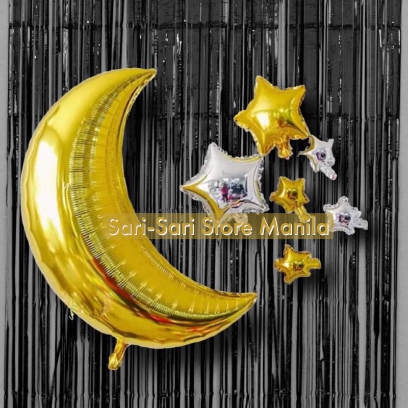 Moon and star set birthday wedding party decorations | Shopee Philippines