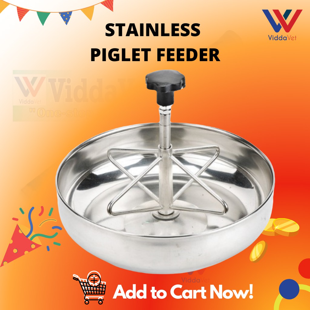 Viddavet Big / Small Stainless Steel Piglet Creep Feeder Suckling ...
