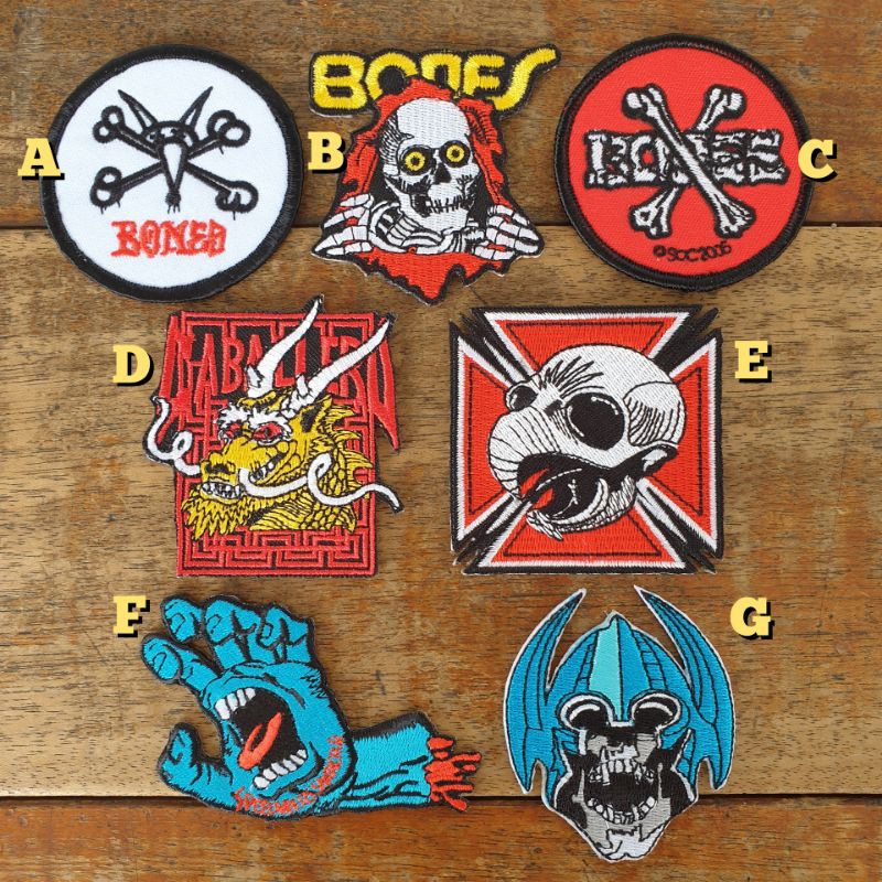 Skateboard Embroidery Patches 01 Iron On Patches for Clothes | Shopee ...