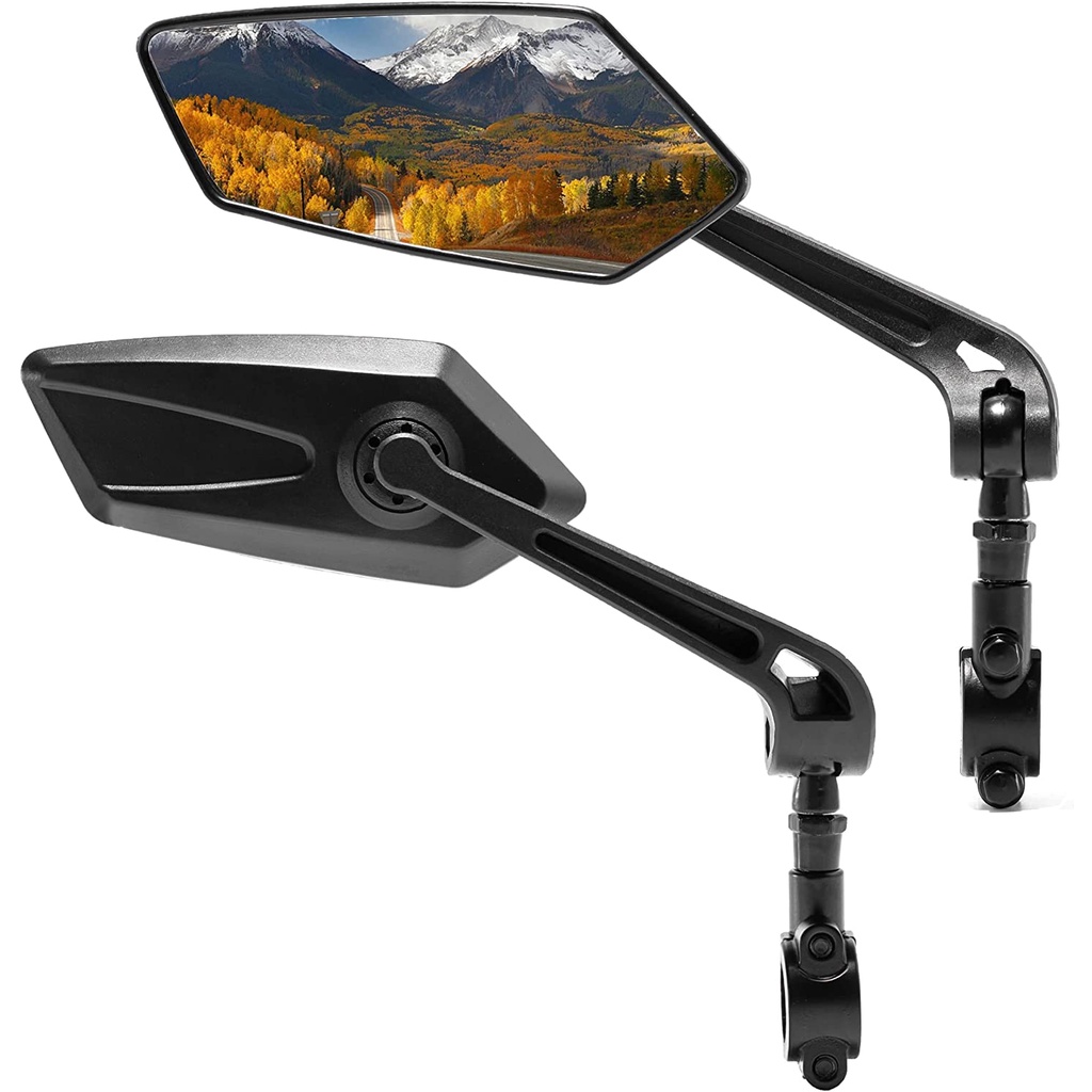 2 PCS Bike Mirror , Bike Mirrors Handlebar Rear View Mirror, Adjustable ...