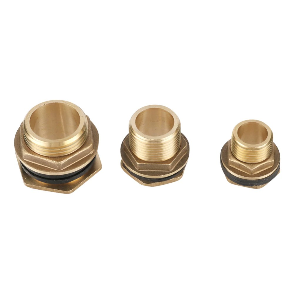 Fish Tank Adapter 1/2" 3/4" 1" Male Thread Brass Connector Pipe Fitting ...