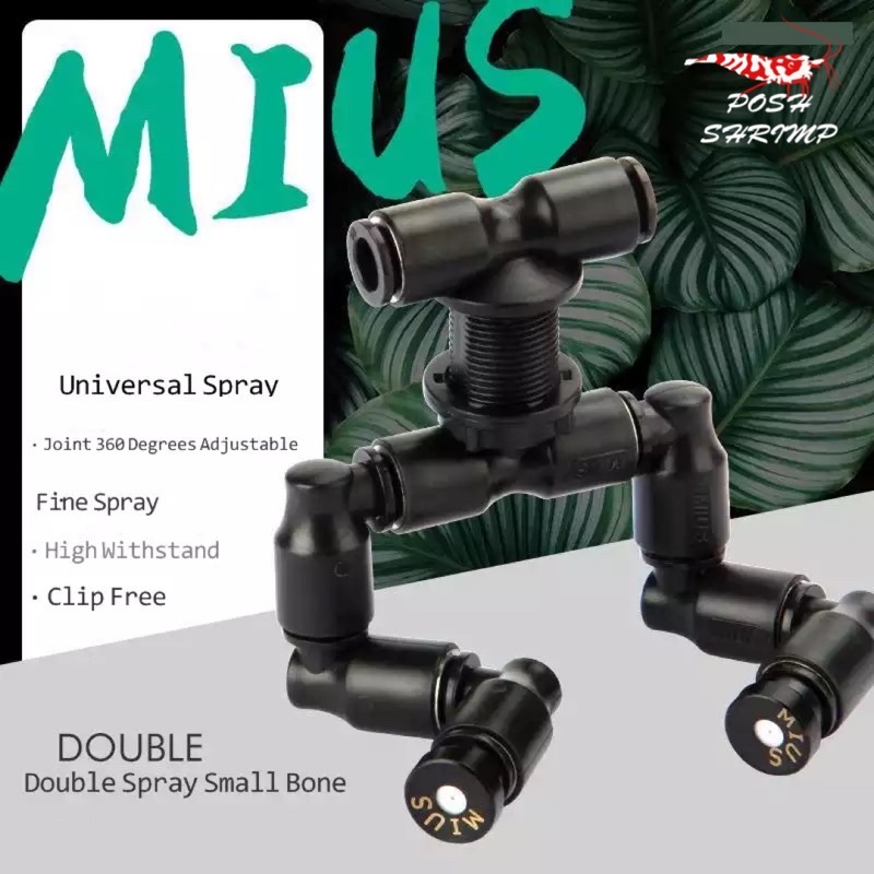 Mius Double Nozzle Bone Misting System Spray Rainforest Paludarium ...