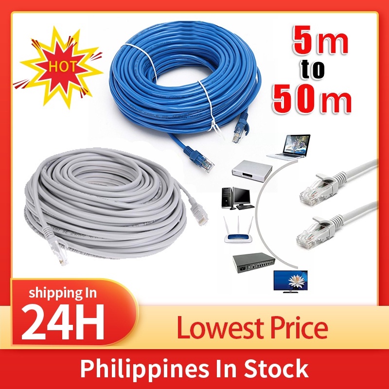 Cat5 Rj45 Ethernet Patch Lan Network Cables Lan Cable | Shopee Philippines