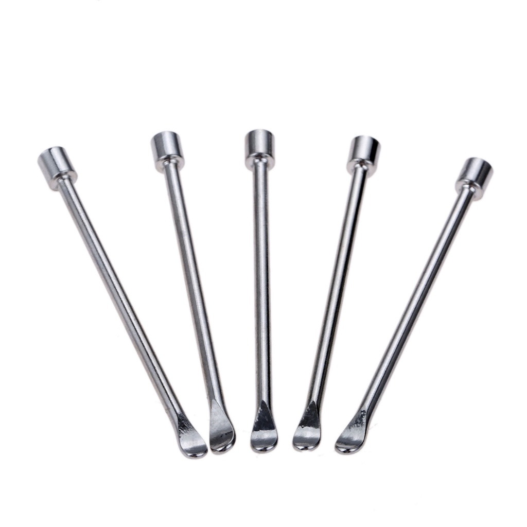 Snetman 5Pcs 58mm Titanium Nail Spoon Stainless Steel Dab Tool Dry Herb ...