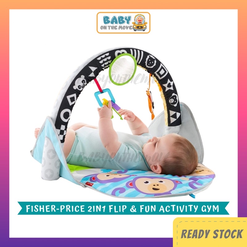 FISHER PRICE 2-IN-1 FLIP & FUN ACTIVITY GYM SABAH | Shopee Philippines