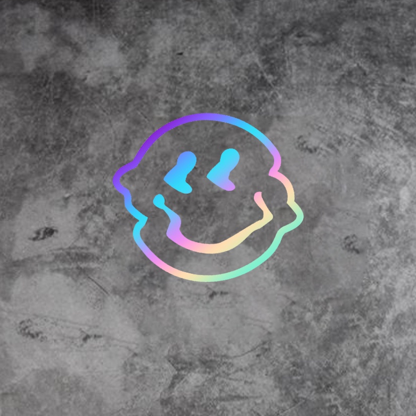 Wave Smiley Face Emoji Non-reflective/Laser Motorcycle Headlight ...