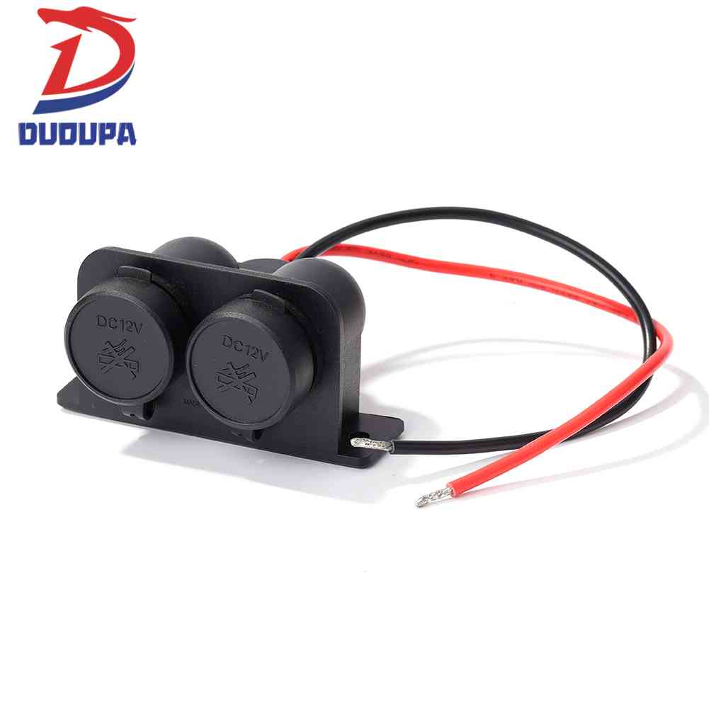 Car Socket 12V Waterproof Dual Power Outlet with Wire | Shopee Philippines