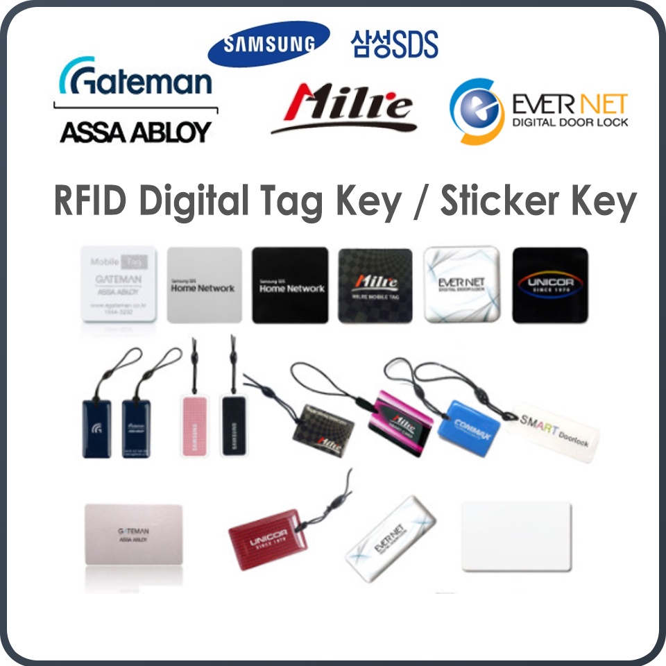 Samsung / Gateman / Milre / Evernet Digital Door Lock RFID Key Tag ...