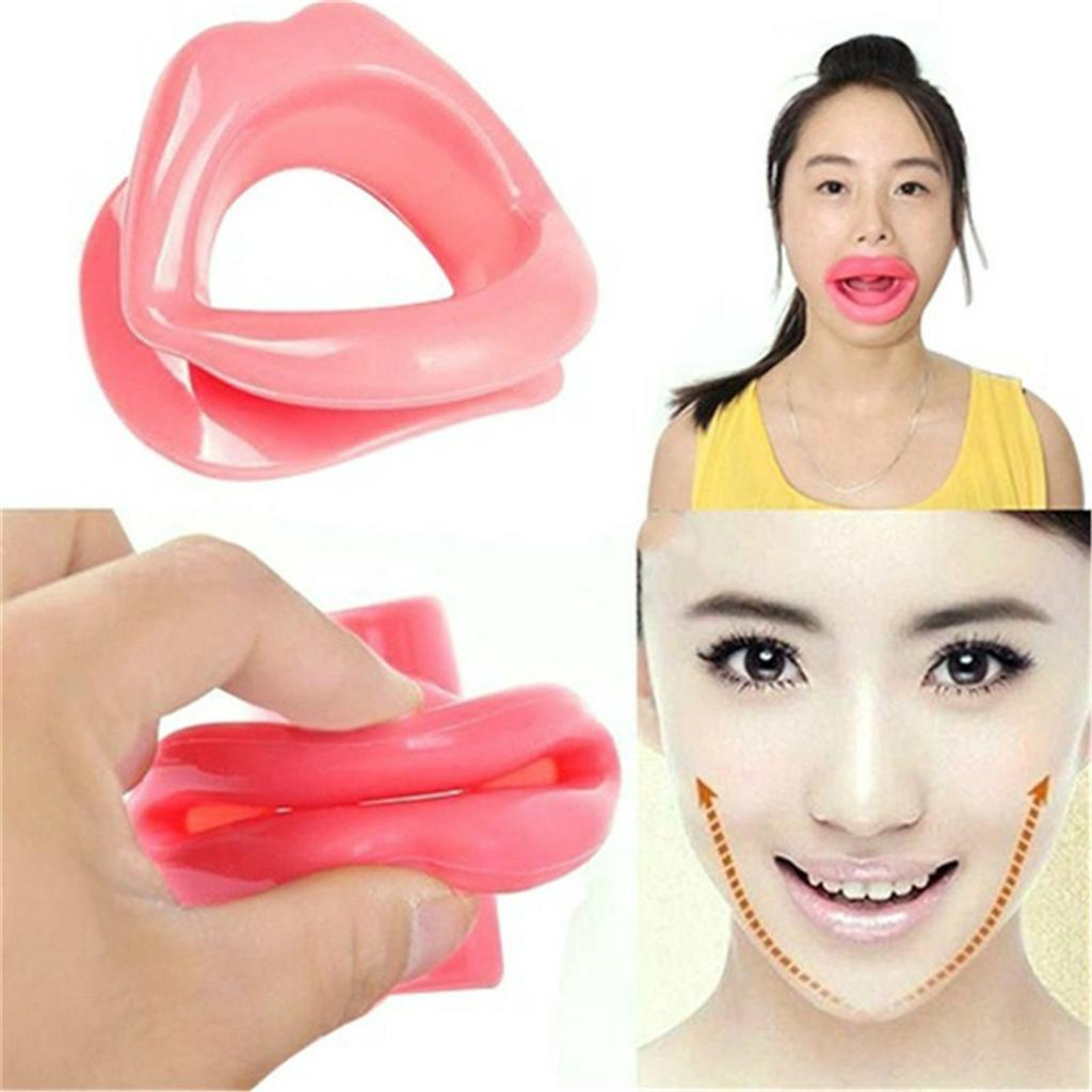 Silicone Rubber Face Slimmer Exercise Mouth Piece Muscle Anti Wrinkle ...