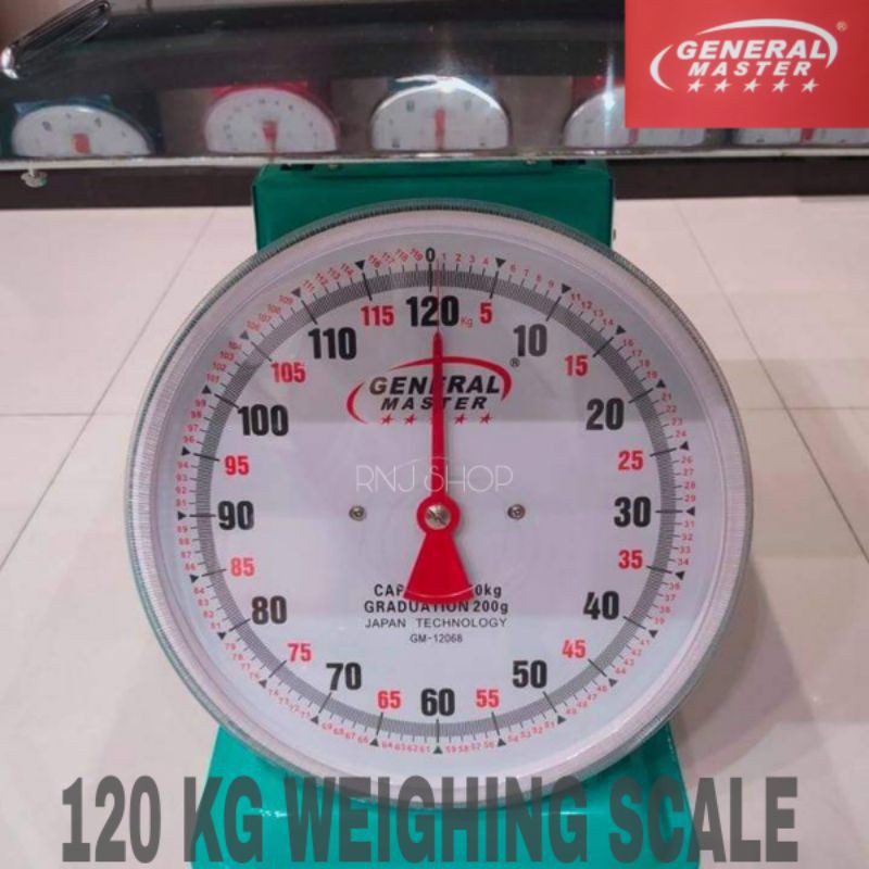 120KG WEIGHING SCALE GENERAL MASTER | Shopee Philippines