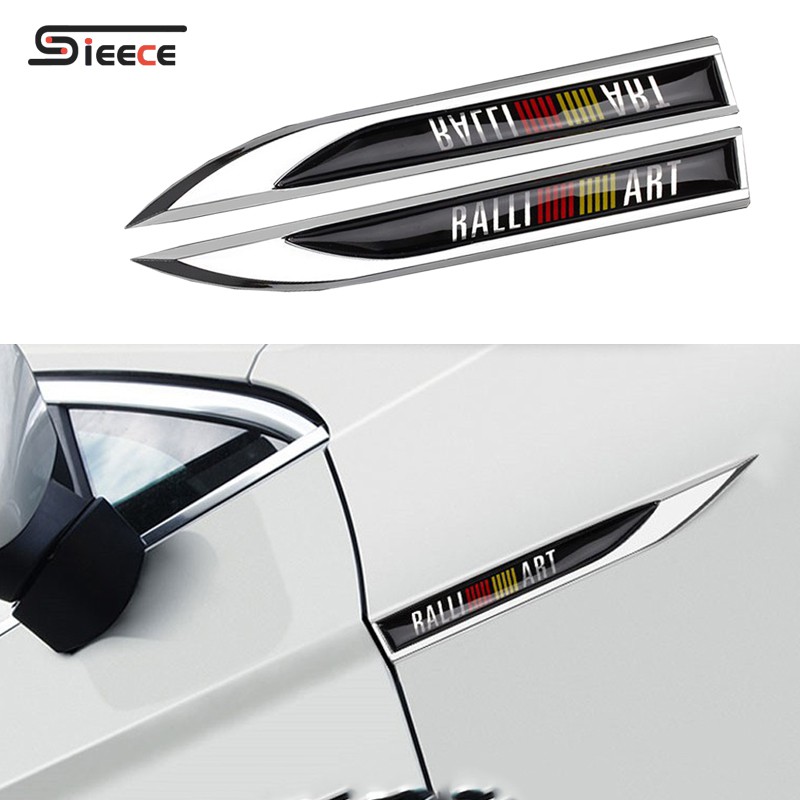 Sieece RALLIART Metal Side Body Emblem Sticker For Mitsubishi Xpander ...