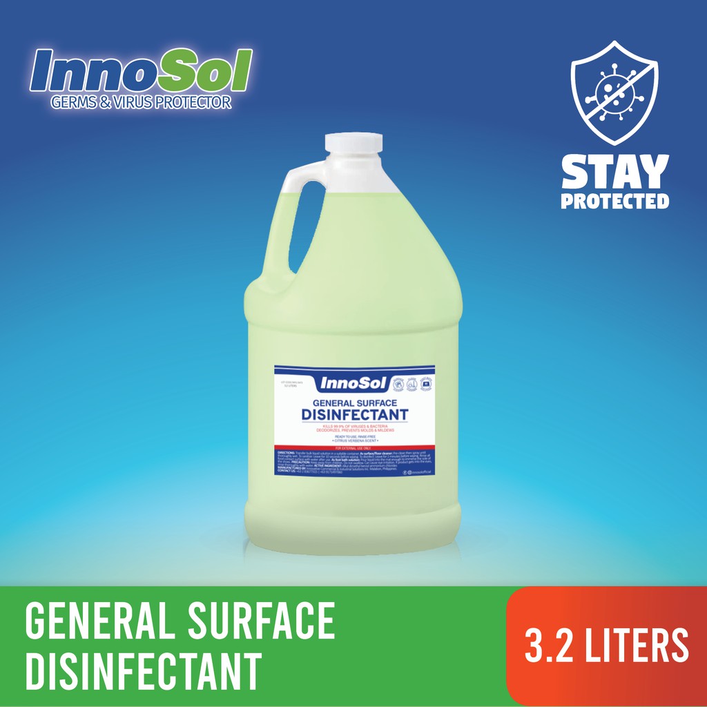 InnoSol General Surface Disinfectant 3.2 Liters | Shopee Philippines