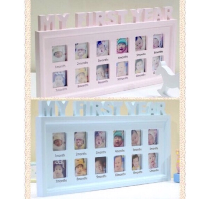 12 months baby growth picture fame(2x2) | Shopee Philippines