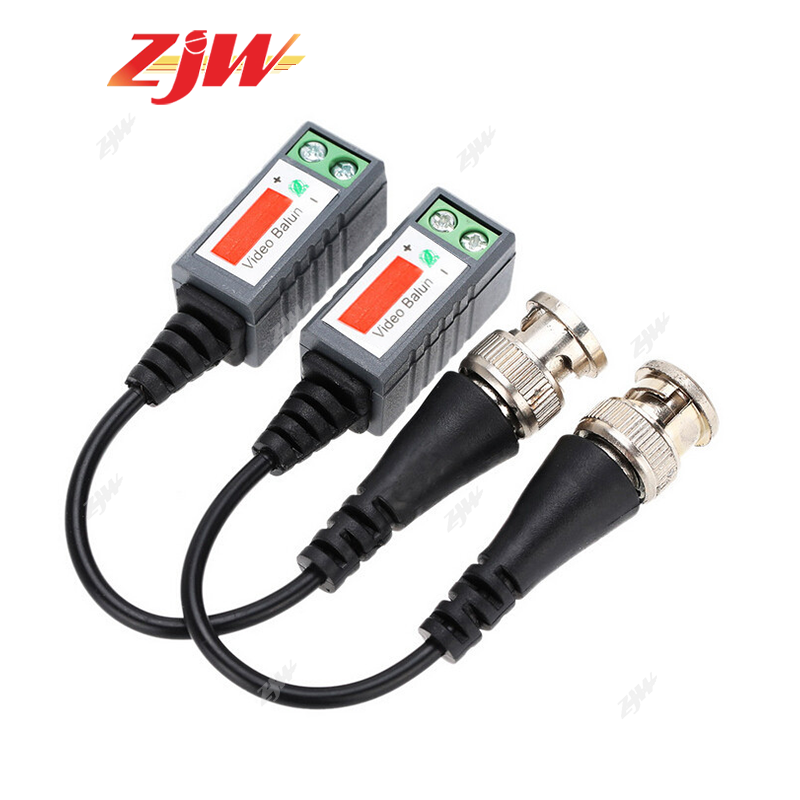 ZJW 1 pair 1080P AHD/HD-CVI/TVI/CVBS HD Video Balun Transmitter Cat5 ...