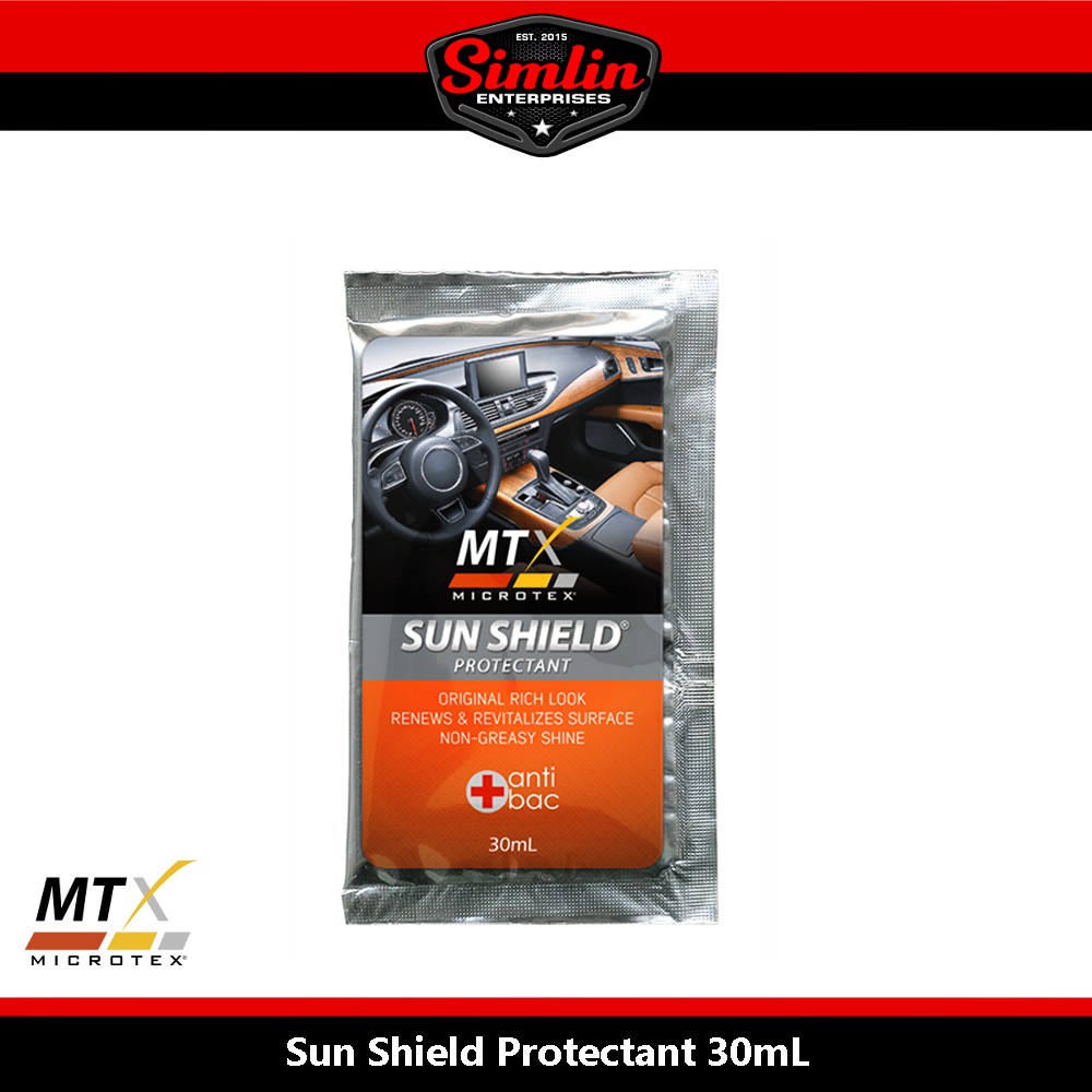 MTX Sun Shield SACHET Anti-Bacterial Car Interior Protectant 30ml ...
