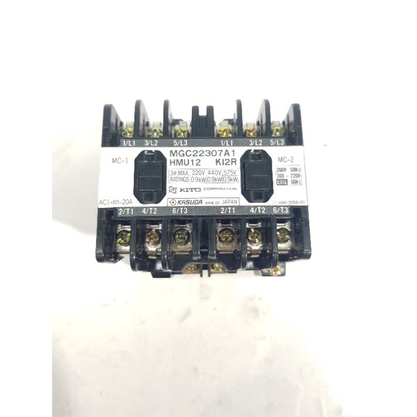 Magnetic Contactor Reversable 3Hp 220V KASUGA(Original Made in Japan ...