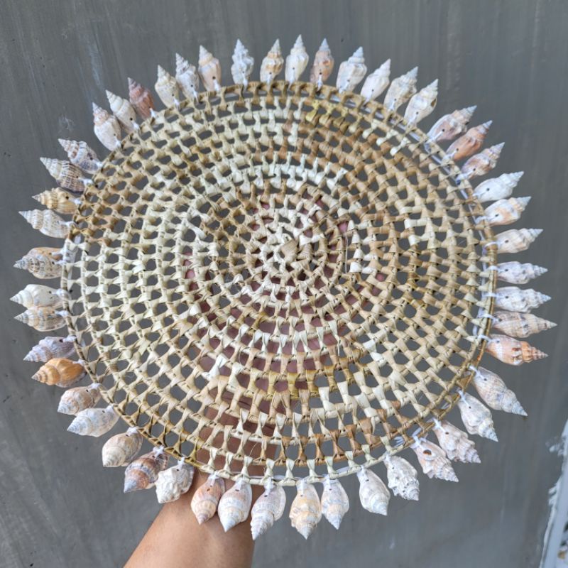 Native Pandan Placemat 14 inch with Shells | Shopee Philippines