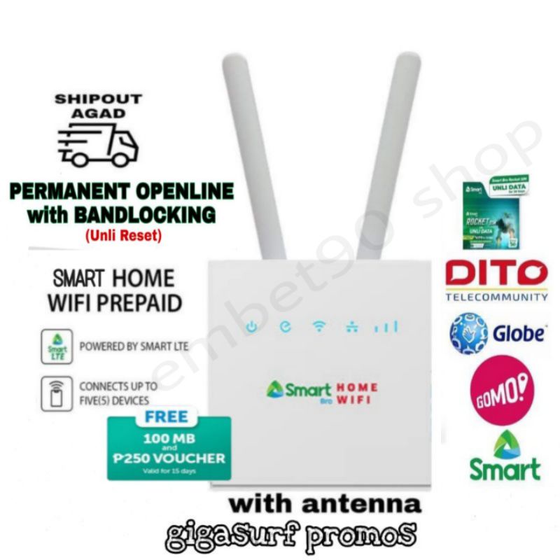 Smartbro home wifi Permanent Openline R051 | Shopee Philippines