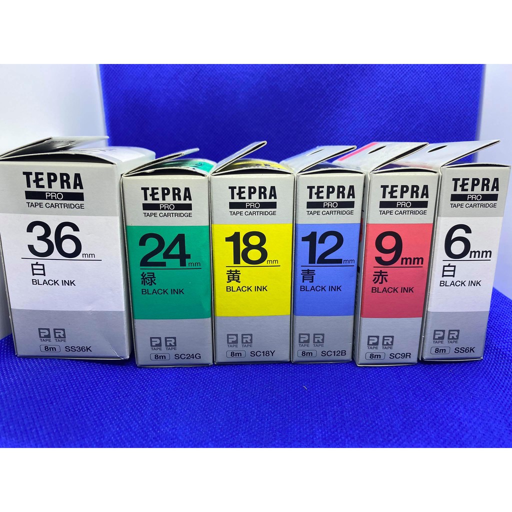 KING JIM TEPRA TAPE CARTRIDGES FOR SR TEPRA PRO MACHINE; Made in Japan | Shopee Philippines