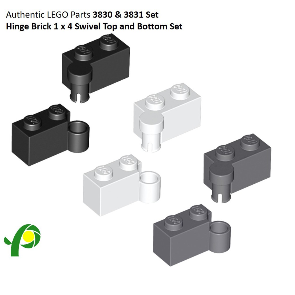 LEGO Parts 3831 3830 Hinge Brick 1x4 Swivel Top and Bottom Sold per Set ...