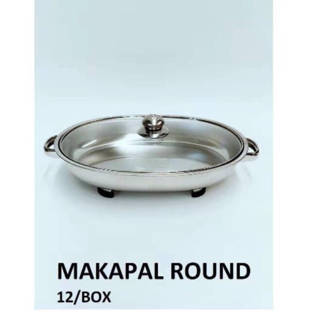 Food Warmer Stainless Steel Oval Food Tray 6pcs per set | Shopee ...