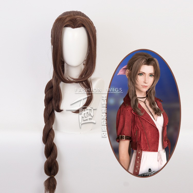 Cosplay wig anime custom Final Fantasy 7 Alice Cos Wig Aerith ...