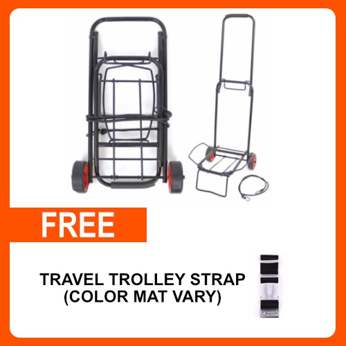 Trolley Black Small With Free Travel Trolley Strap Color May vary ...