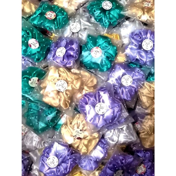 [ Hair Tie / Ponytail] Satin & Geena Scrunchies with FREE Thank You ...