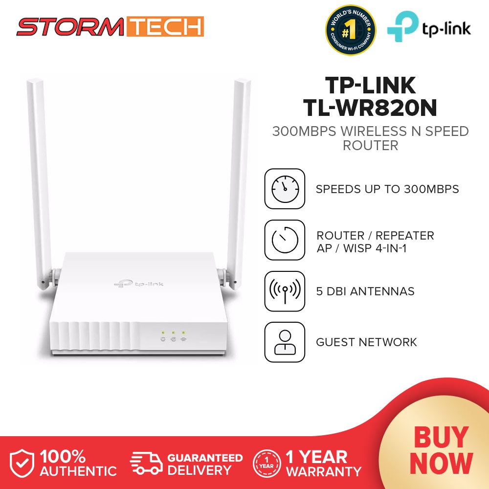 TP-Link TL-WR820N 300Mbps Multi-Mode Wi-Fi Router Wireless N Speed ...