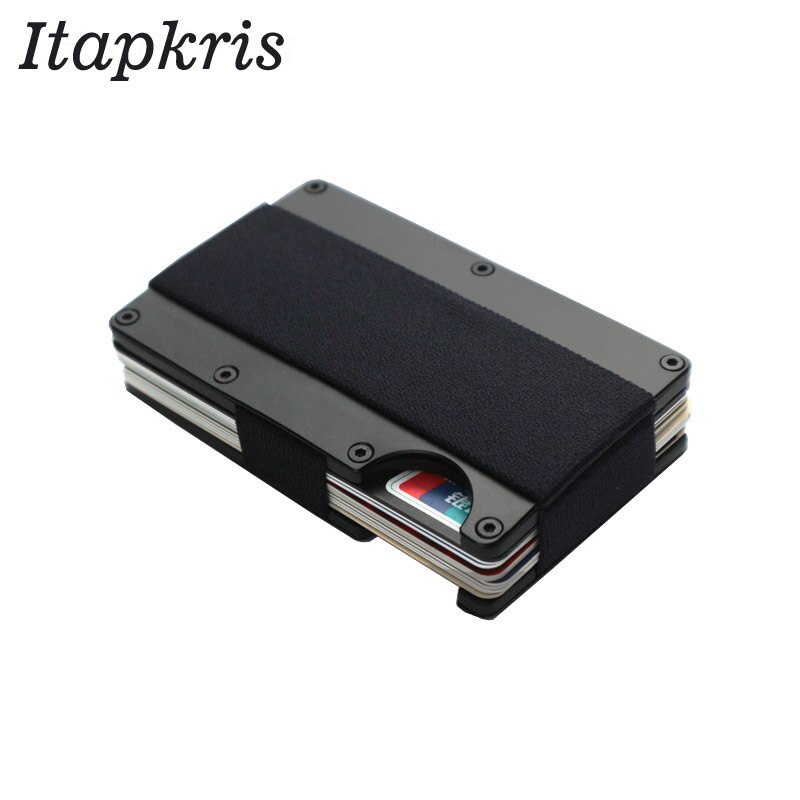 New Man Pocket Wallet Aluminum Bank Credit Card Holder Portable Rfid ...