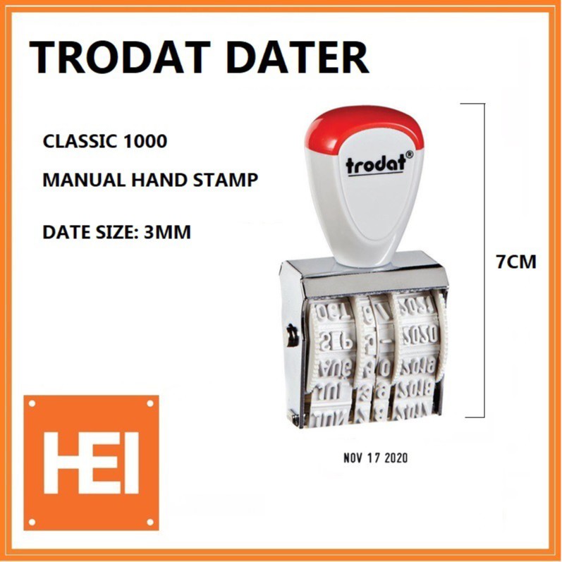 Trodat Classic Dater (MM/DD/YYYY) | Shopee Philippines