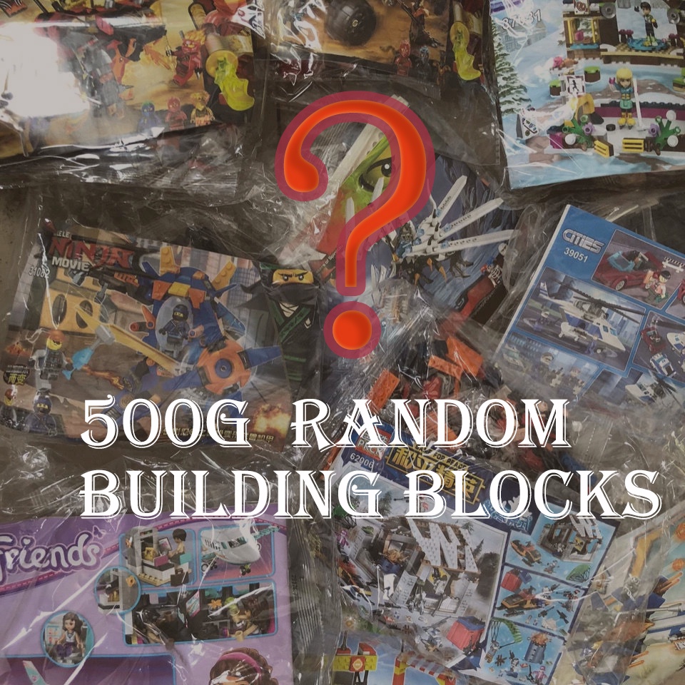 500g Random DIY Building Blocks Sets City Creative Bricks Surprise Gift ...