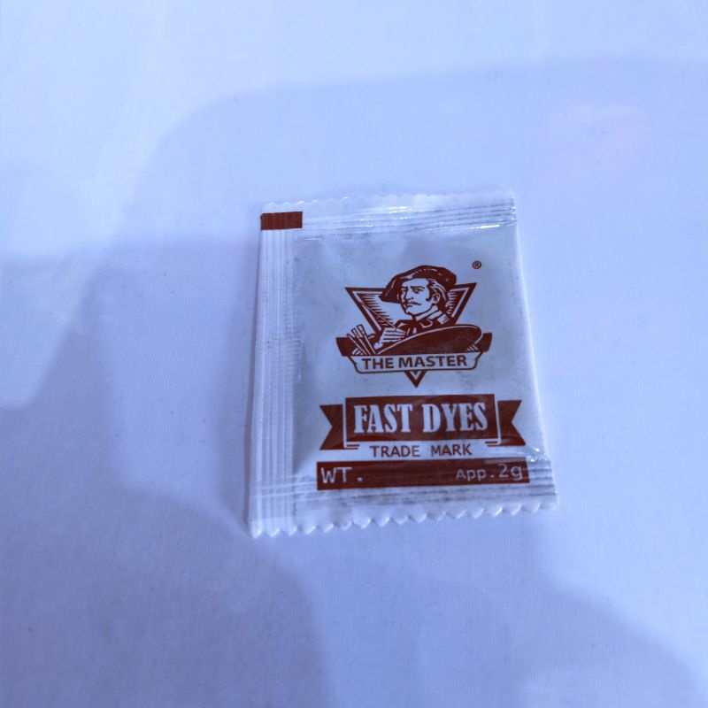 DYE (The Master Fast Dye) 5 sachet in one pack approx 2g | Shopee ...