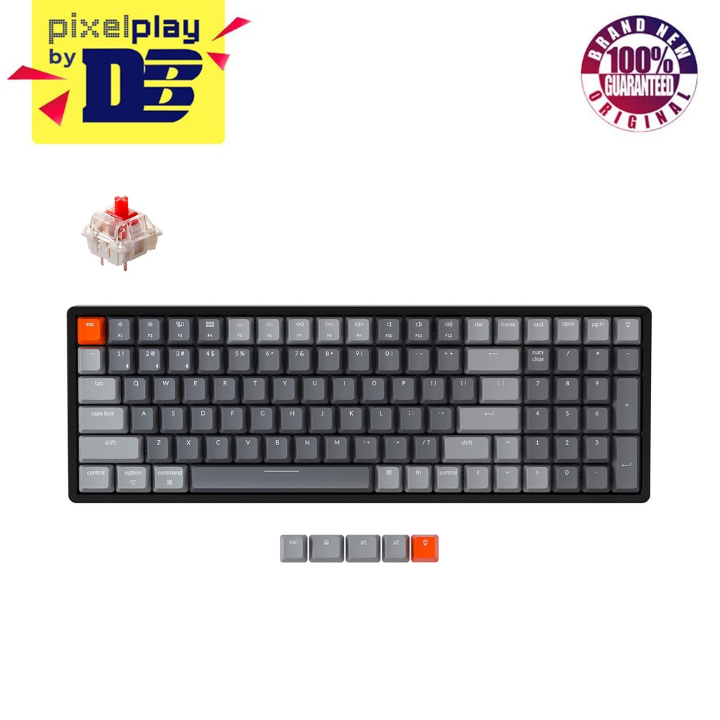Keychron K4 V2 RGB Backlight Aluminum Hot-Swap 96% Wireless Mechanical ...